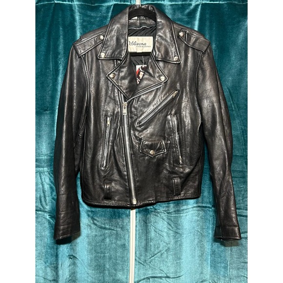 Wilsons Leather | Jackets & Coats | Wilsons Black Leather Biker Jacket ...